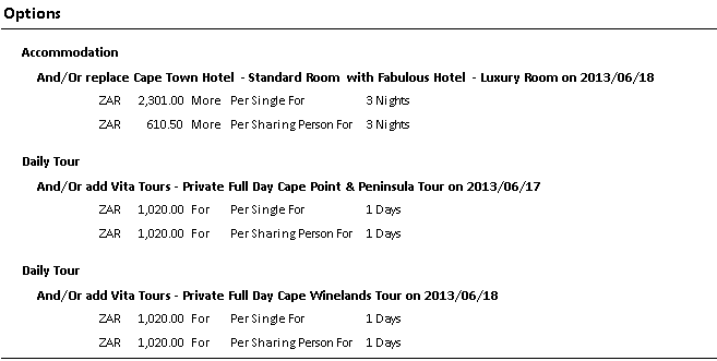 Quotations with Optional Services – Travelogic™ Help Centre