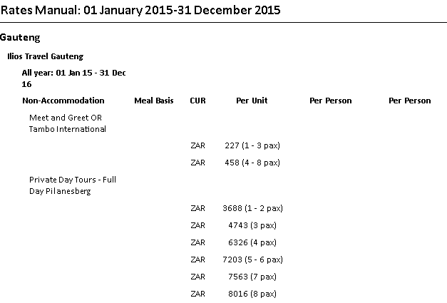 How to use the Rates Manual – Travelogic™ Help Centre